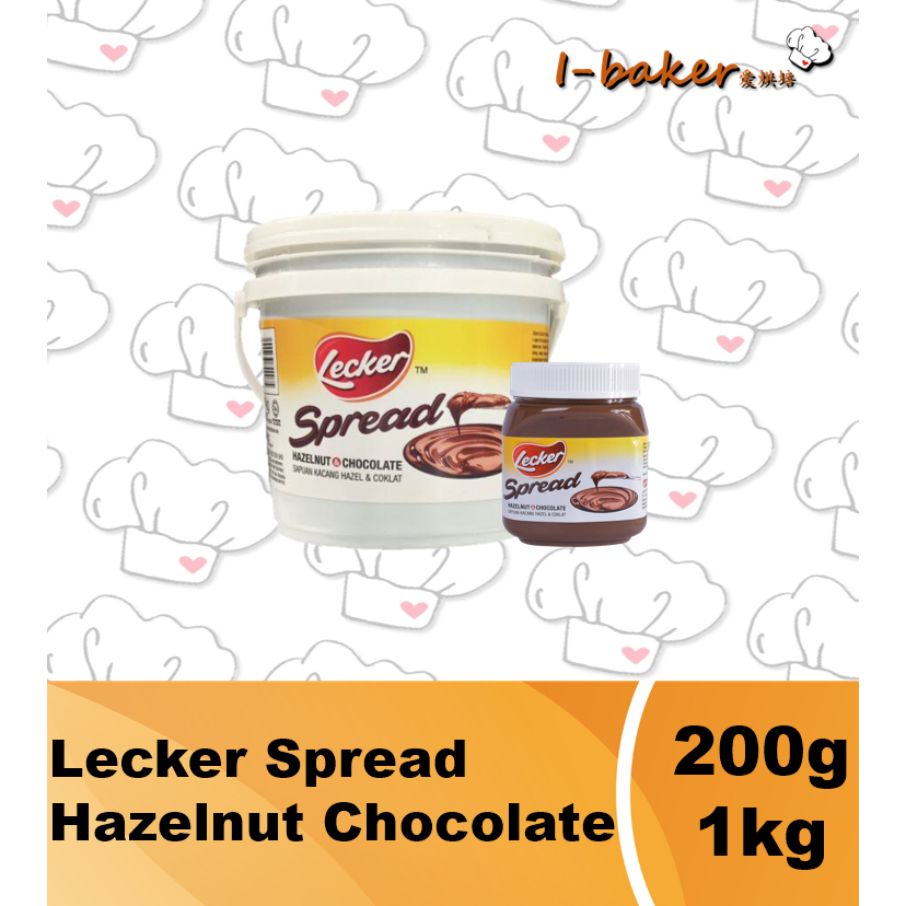 LECKER HAZELNUT CHOCOLATE SPREAD 200G / 1KG | Shopee Malaysia