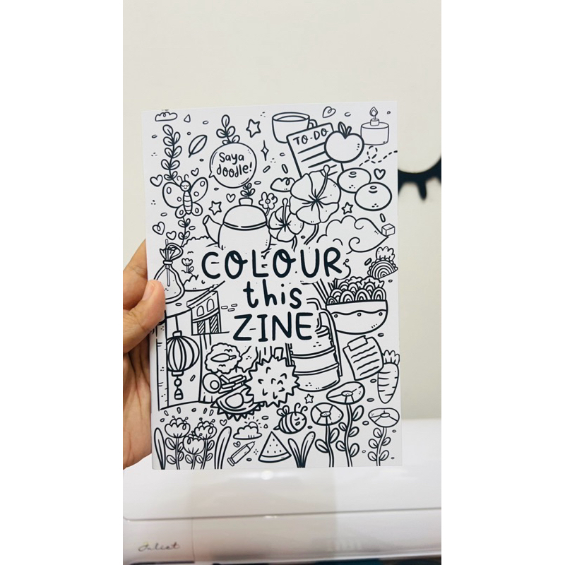Colour This Zine Doodle Colouring Book Colouring Zine Malaysia Buku ...