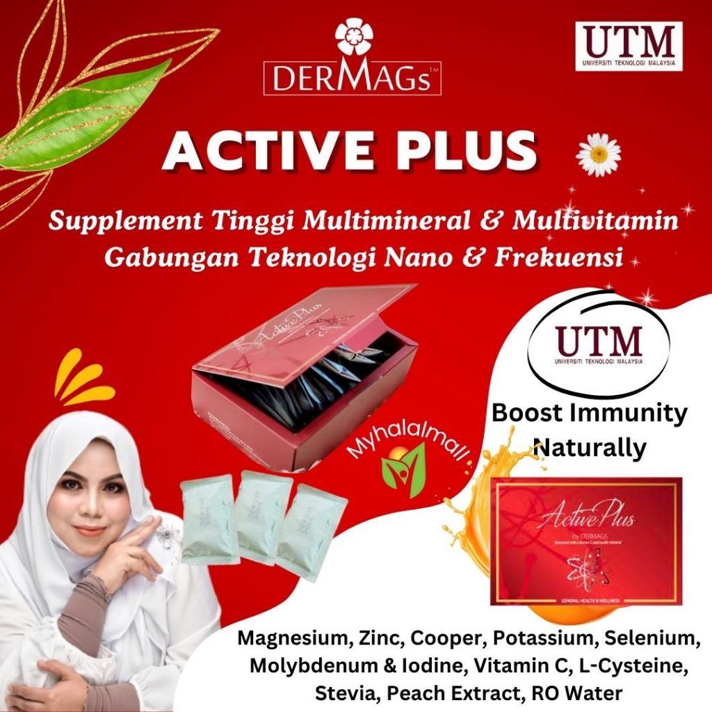 ACTIVE PLUS UTM DERMAGS Khasiat Multi Mineral Vitamin - Kanser ...