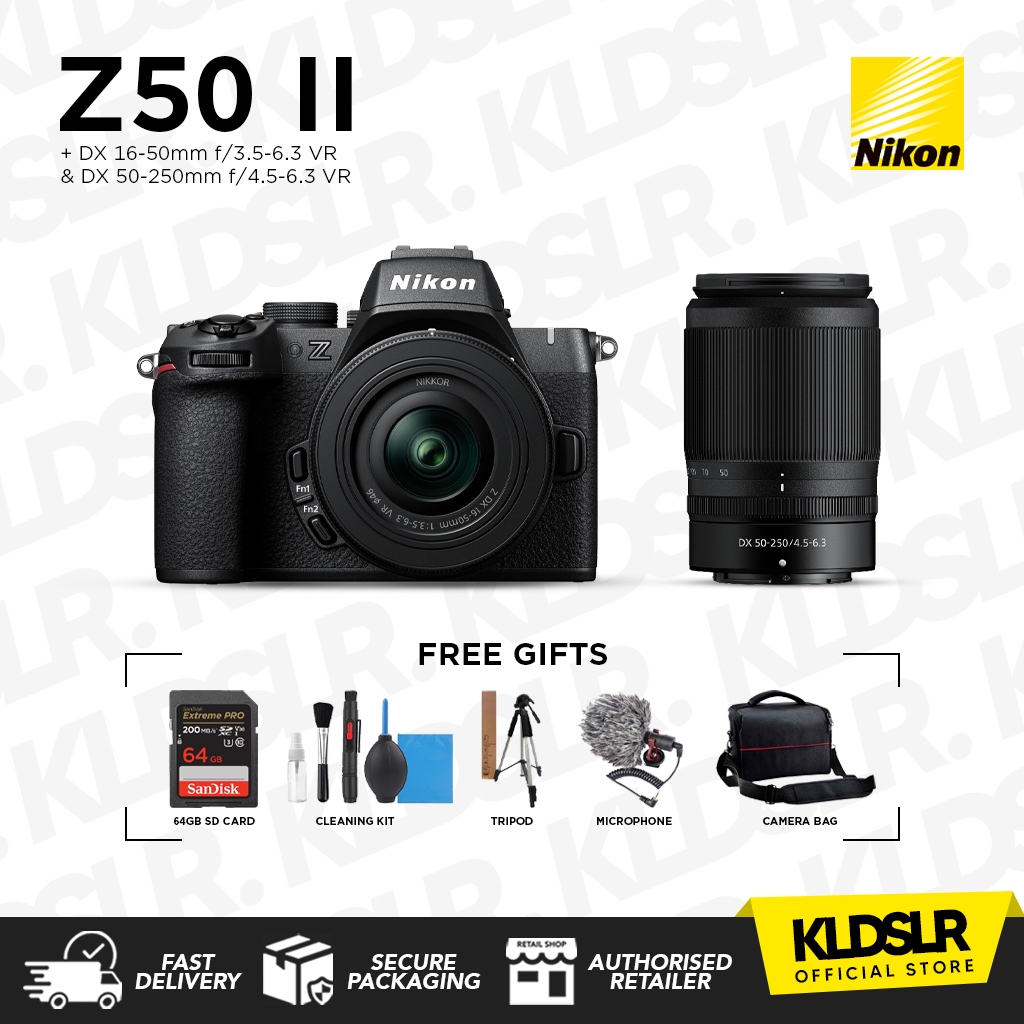Nikon Z50 II / Z 50 II Mirrorless Digital Camera with 16-50mm & 50 ...