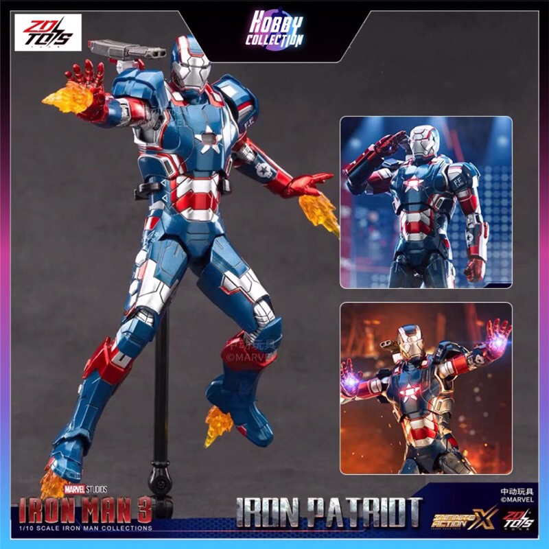 Iron Patriot Action Figures Original ZD Toys Iron Patriot Action ...