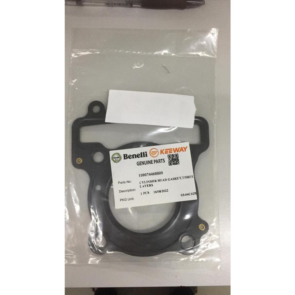 BENELLI RFS150I CYLINDER HEAD GASKET THREE LAYERS | Shopee Malaysia