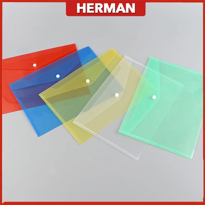 A4 clear Extra Thick thicker pocket files button folder transparent ...