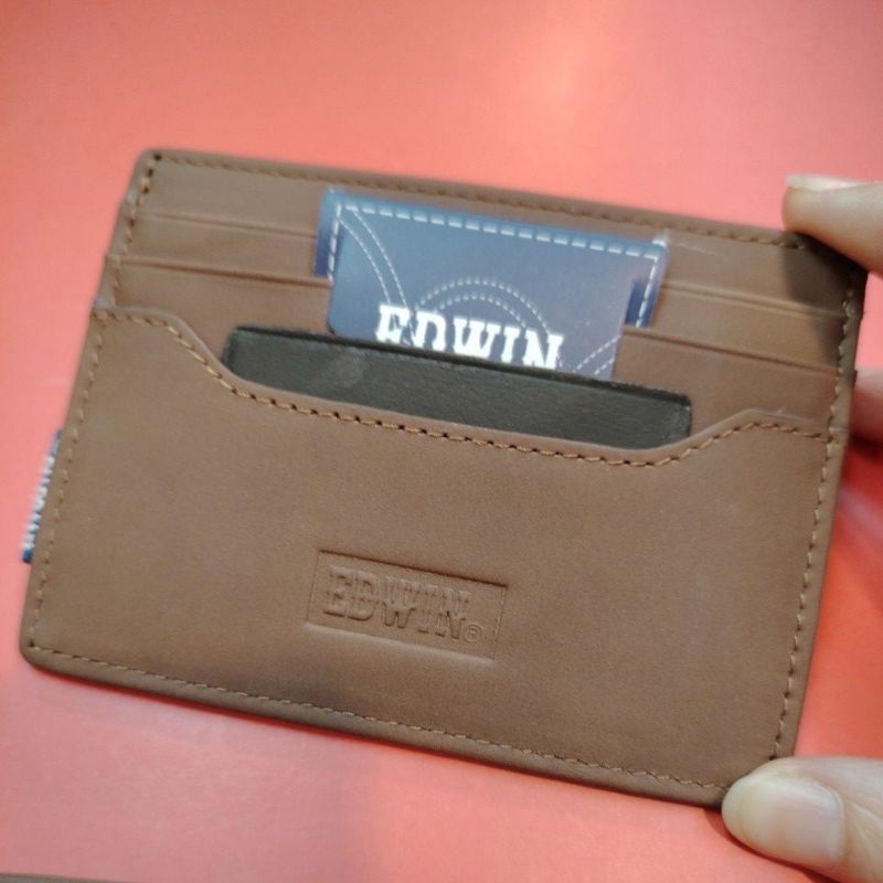 Original Edwin Card Holder 30479(brown) | Shopee Malaysia