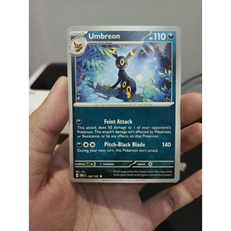 Pokemon TCG Umbreon Obsidian Flames | Shopee Malaysia