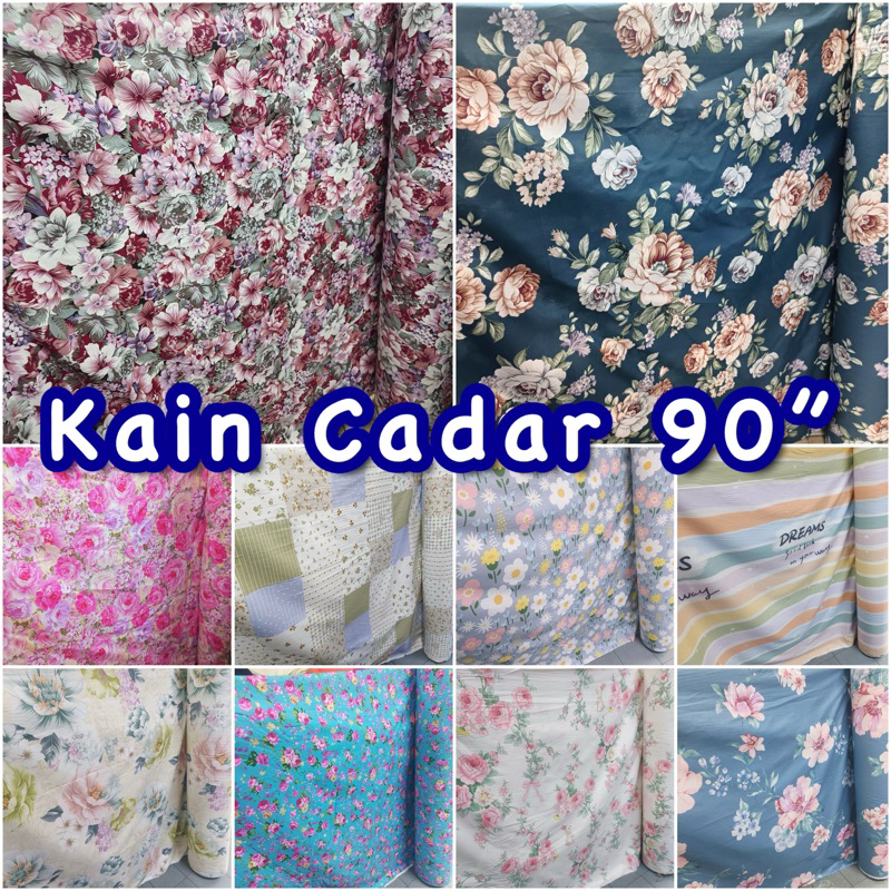 🔥 KAIN CADAR COTTON BIDANG 90 ” 100% PURE COTTON ( KAIN SAHAJA ...