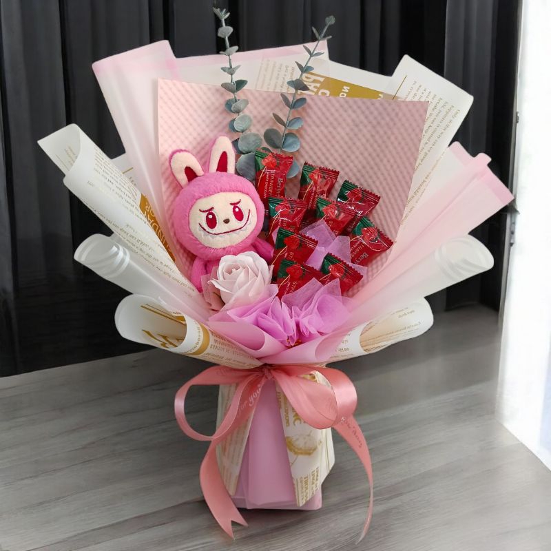 Labubu chocolate bouquet gift | Shopee Malaysia
