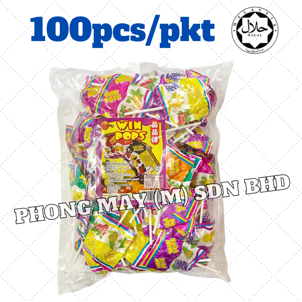 WIN POPS LOLLIPOP 100PCS [HALAL] | Shopee Malaysia