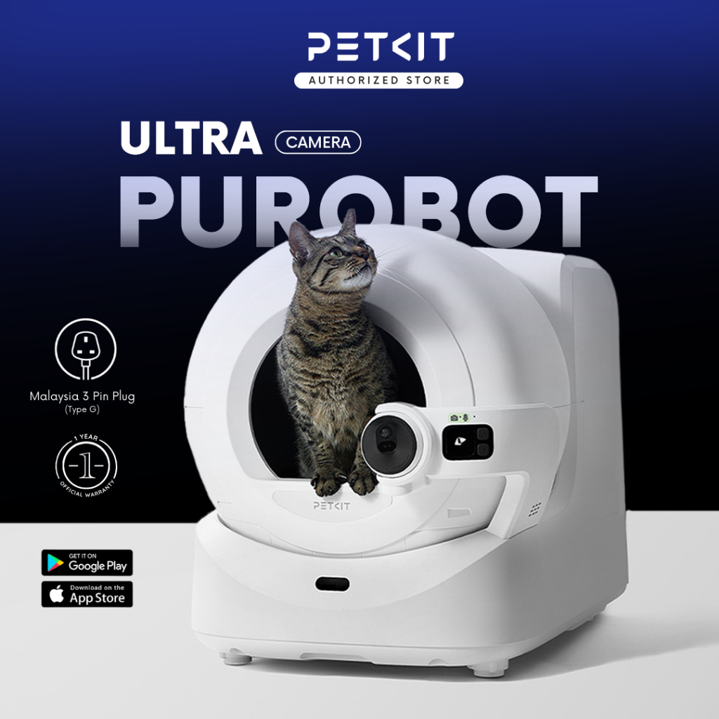 PETKIT PUROBOT ULTRA Self-Cleaning Cat Litter Box with Camera | Shopee ...