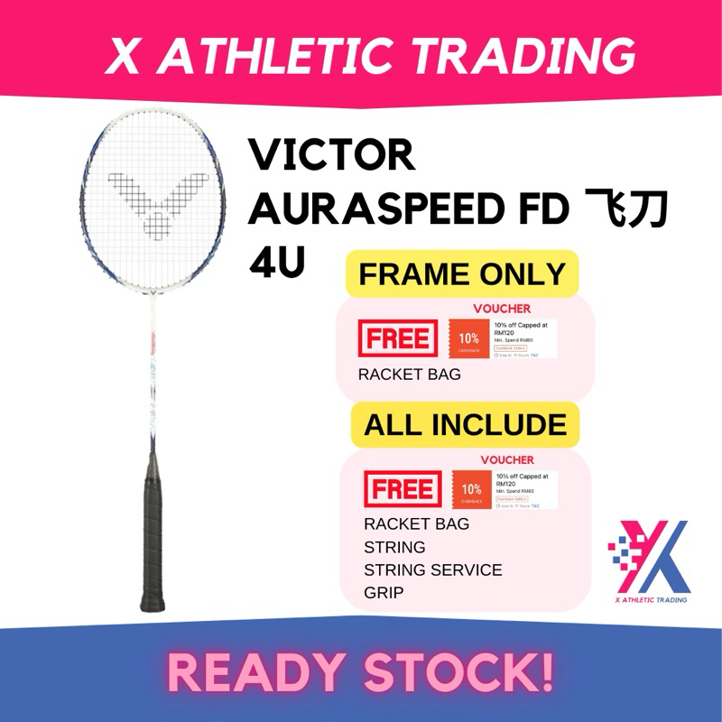 Victor Auraspeed FD control speed badminton racket 神速飞刀 | Shopee Malaysia