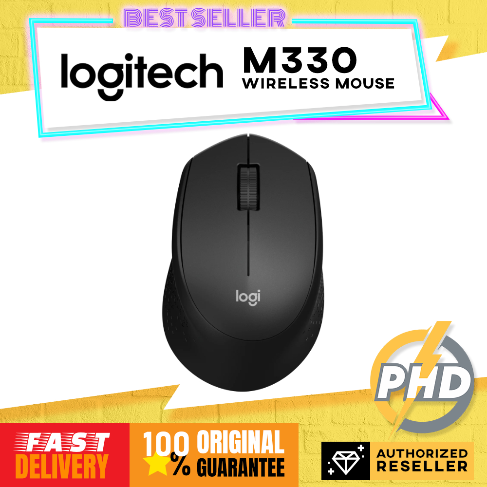 Logitech M330 Silent Plus Wireless Mouse, 2.4 GHz with USB Nano ...