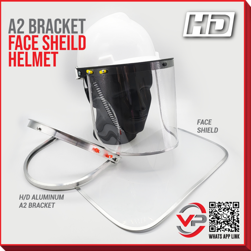 LIFTABLE FACE SHIELD NORMAL CLEAR VISOR WITH A2 BRACKET PLASTIC ...