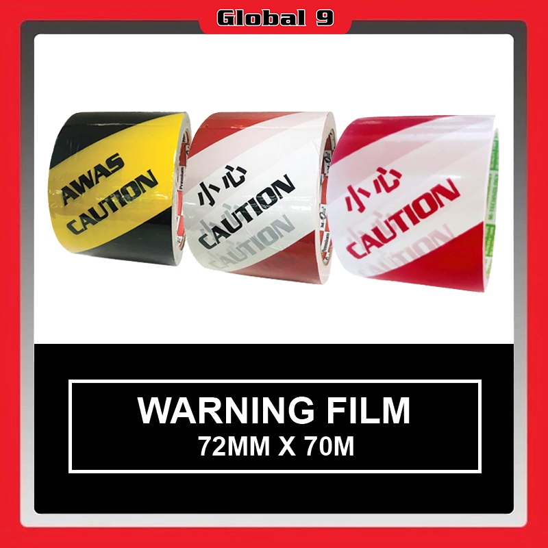 M-ONE Awas Awas pita(Awas caution tape)/filem amaran (kata-kata hitam ...