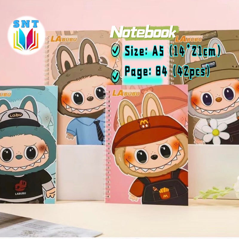 Labubu Notebook Coil Book A5 Single Line Book The Monster Diary 84 ...