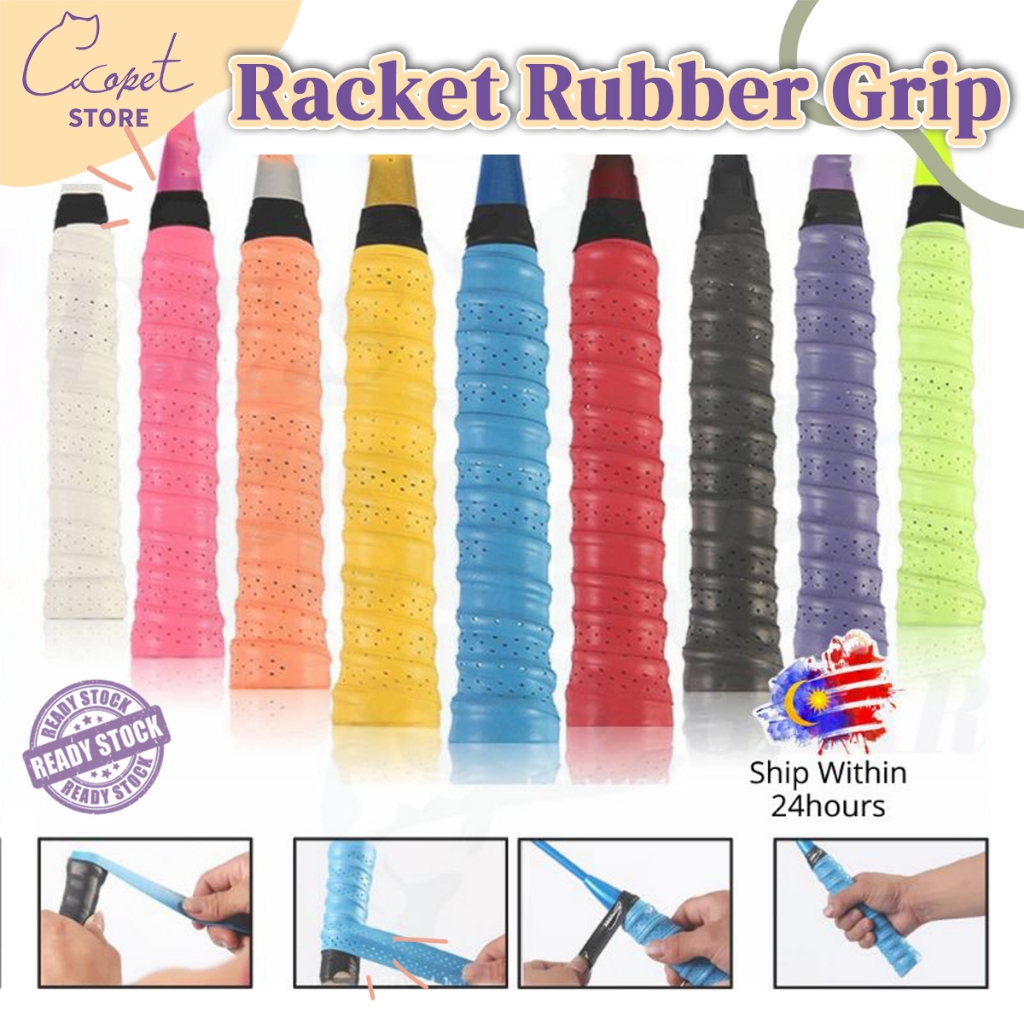 Badminton Grip Anti-Slip Absorb Sweat Racket Grip Handle Grip Squash ...
