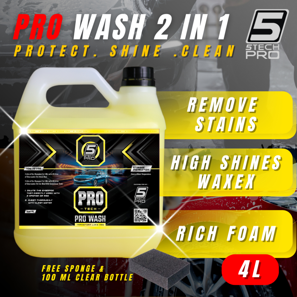 5 TECH PRO Car Wash Shampoo Ultimate Nano Car Wash Foam Nano Snow Wash ...