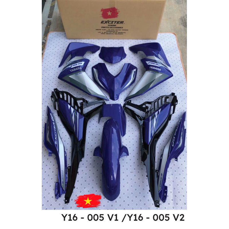 🇻🇳EXCITER HLY COVER SET CUSTOM YAMAHA Y16ZR V1/V2 BLUE GP 💙 | Shopee ...