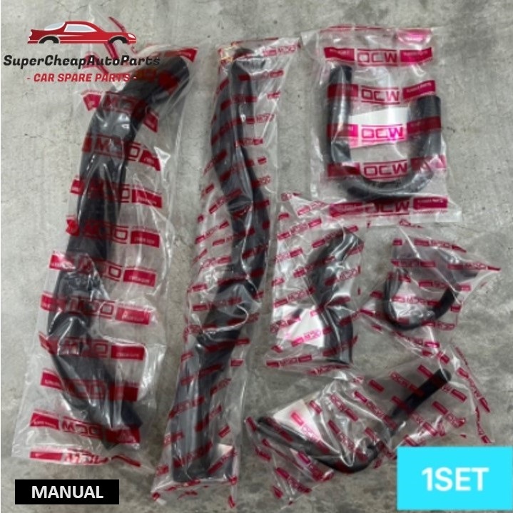 PROTON SAGA 12V ISWARA MANUAL RADIATOR & BY PASS HOSE SET 6PCS ( TOP ...