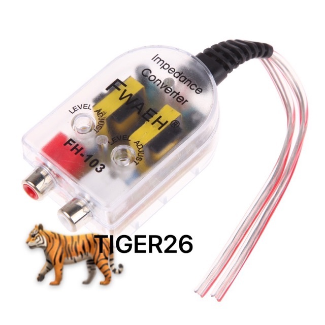 High Hi Low To RCA Adaptor Car Stereo Audio RCA Line Out Speaker Level ...