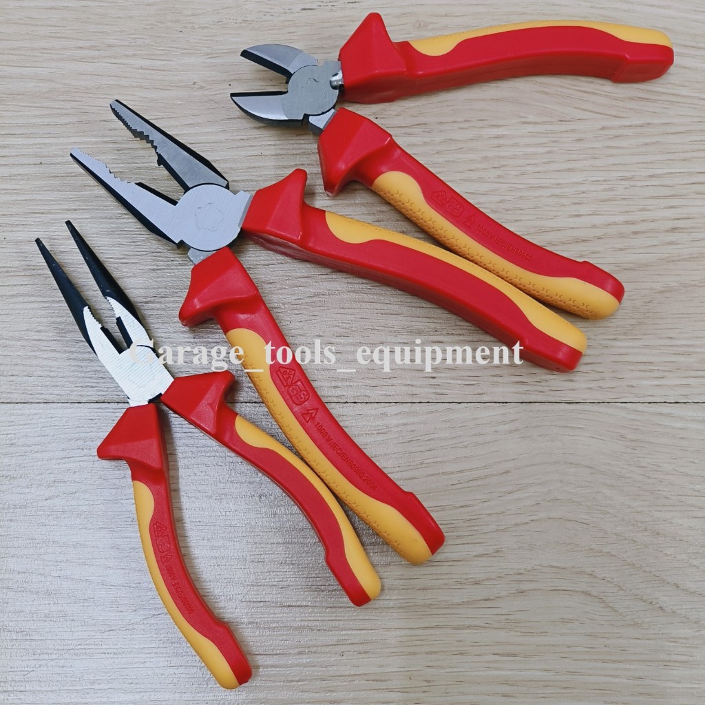 VDE Insulated 1000V Electrical Long Nose Pliers 6" | Cutter Pliers 6 ...
