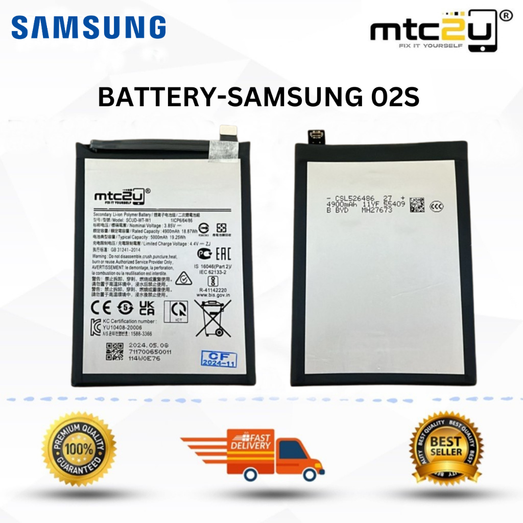 BATTERY-SAMSUNG A02S/ BATERI SAMSUNG A02S | Shopee Malaysia