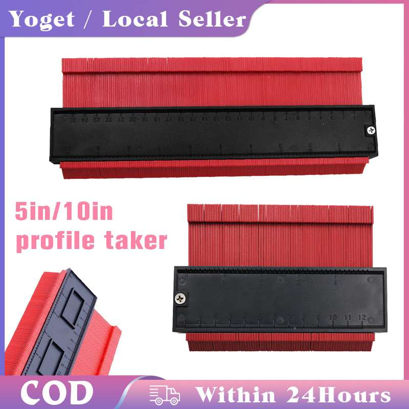 5/10in Profile Measure Ruler Contour Gauge / Irregular Shape Duplicator ...