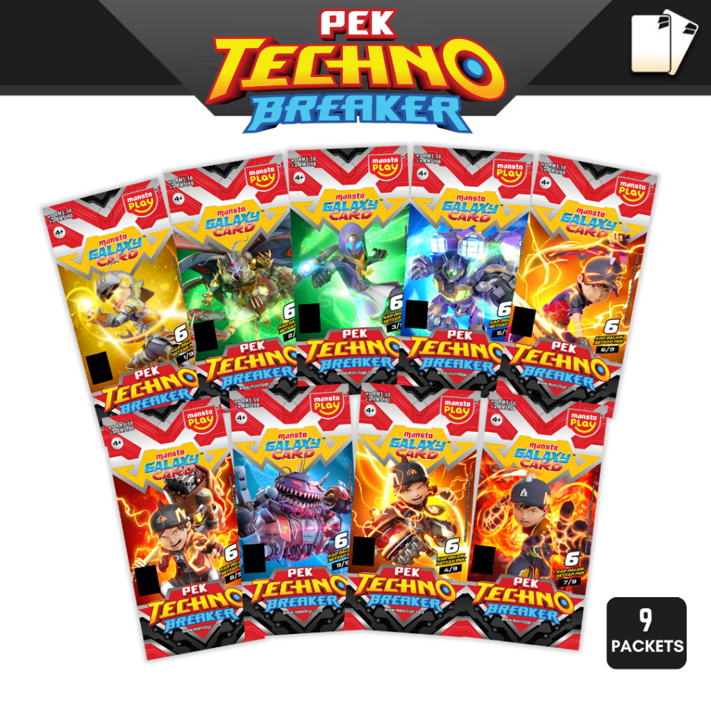 Pek Techno Breaker - MONSTA Galaxy Card Set (54 KAD) Cards Games ...