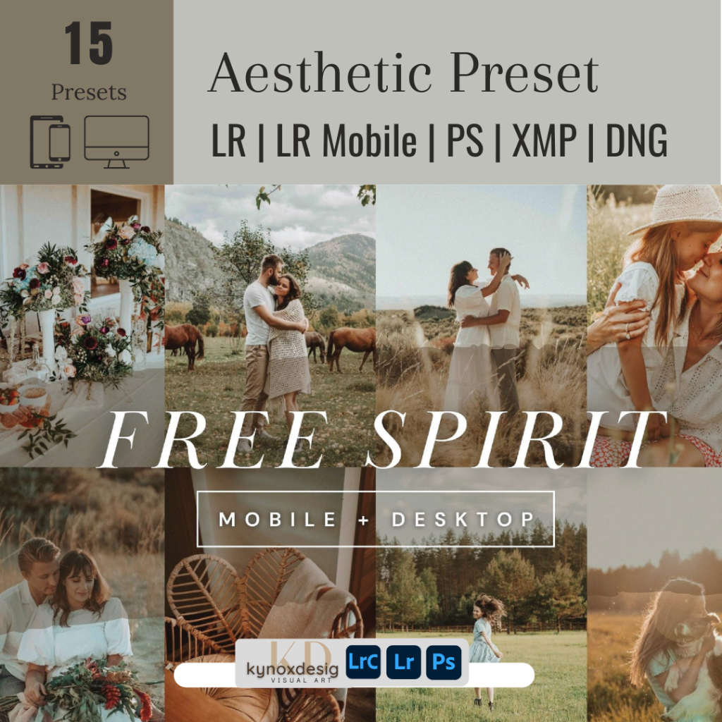 [Lightroom Preset] Aesthetic Preset - Free Spirit for LR/LR(mobile)/PS ...