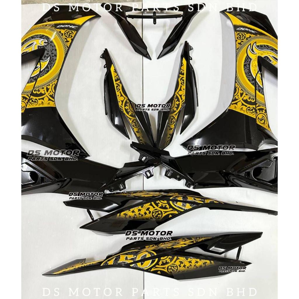 RSX 150 COVER SET HITAM BATIK GOLD EDITION | Shopee Malaysia