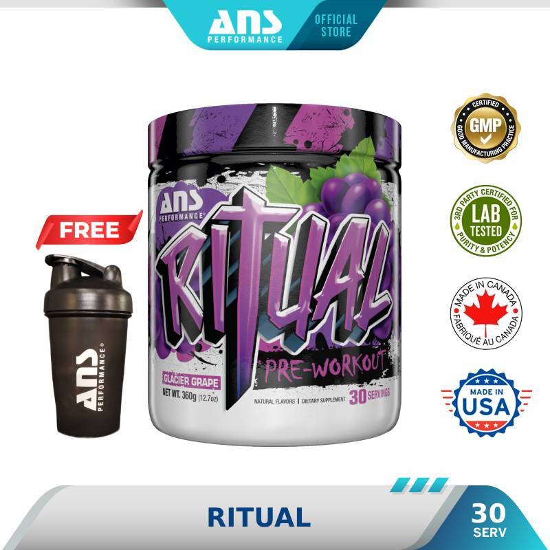 ANS Performance Ritual Pre-Workout, 30 Servings + FREE GIFT | Shopee ...
