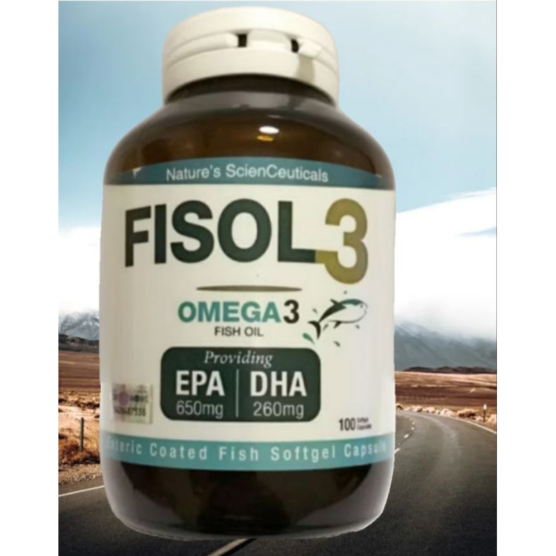 FISOL 3 - OMEGA 3 Fish Oil (100 Capsule) | Shopee Malaysia