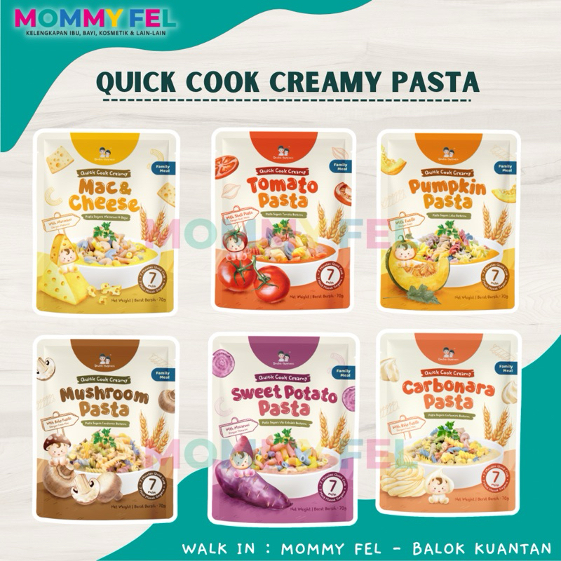 DOUBLE HAPPINESS BABY QUICK COOK PASTA CREAMY PASTA / BABY PASTA SAUCE ...