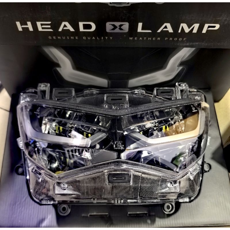 TOBAKI YAMAHA NMAX V2 (2020) 2X EXTRA BRIGHT LENS LED HEAD LAMP -(B6H ...