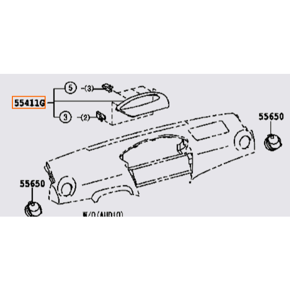 Original Toyota Vios NCP93 Speedometer Meter Glass Cover Dashboard ...