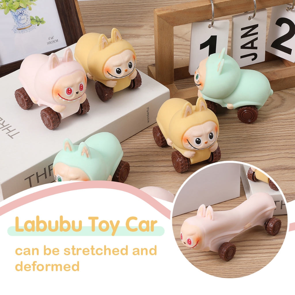 Labubu Four Wheel Inertia Popmart Slow Rebound Release Anxiety Toy ...
