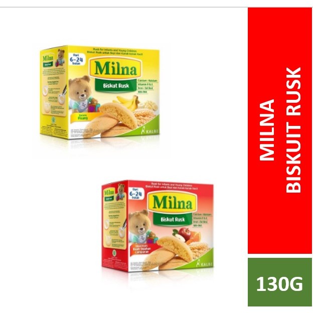 MILNA BISKUT BABY RUSK FROM 6MONTH+ 130G | Shopee Malaysia