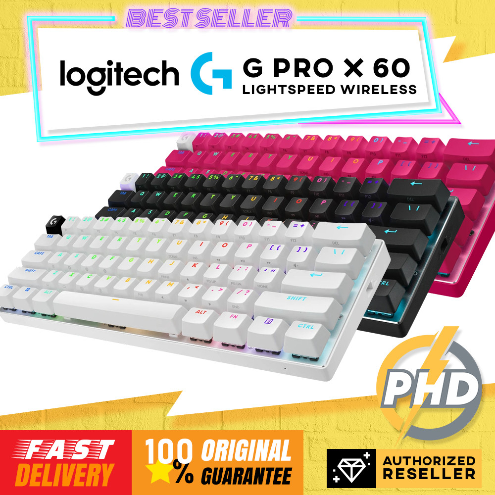 Logitech G PRO X 60 LIGHTSPEED Wireless Gaming Keyboard | Mechanical ...