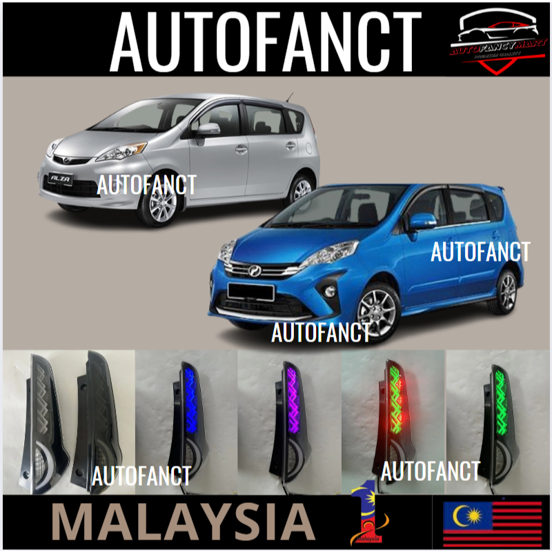 NEW MODEL PERODUA ALZA 2009-2021 TAIL LAMP BRAKE RUNNING SMOKE ALBINO ...