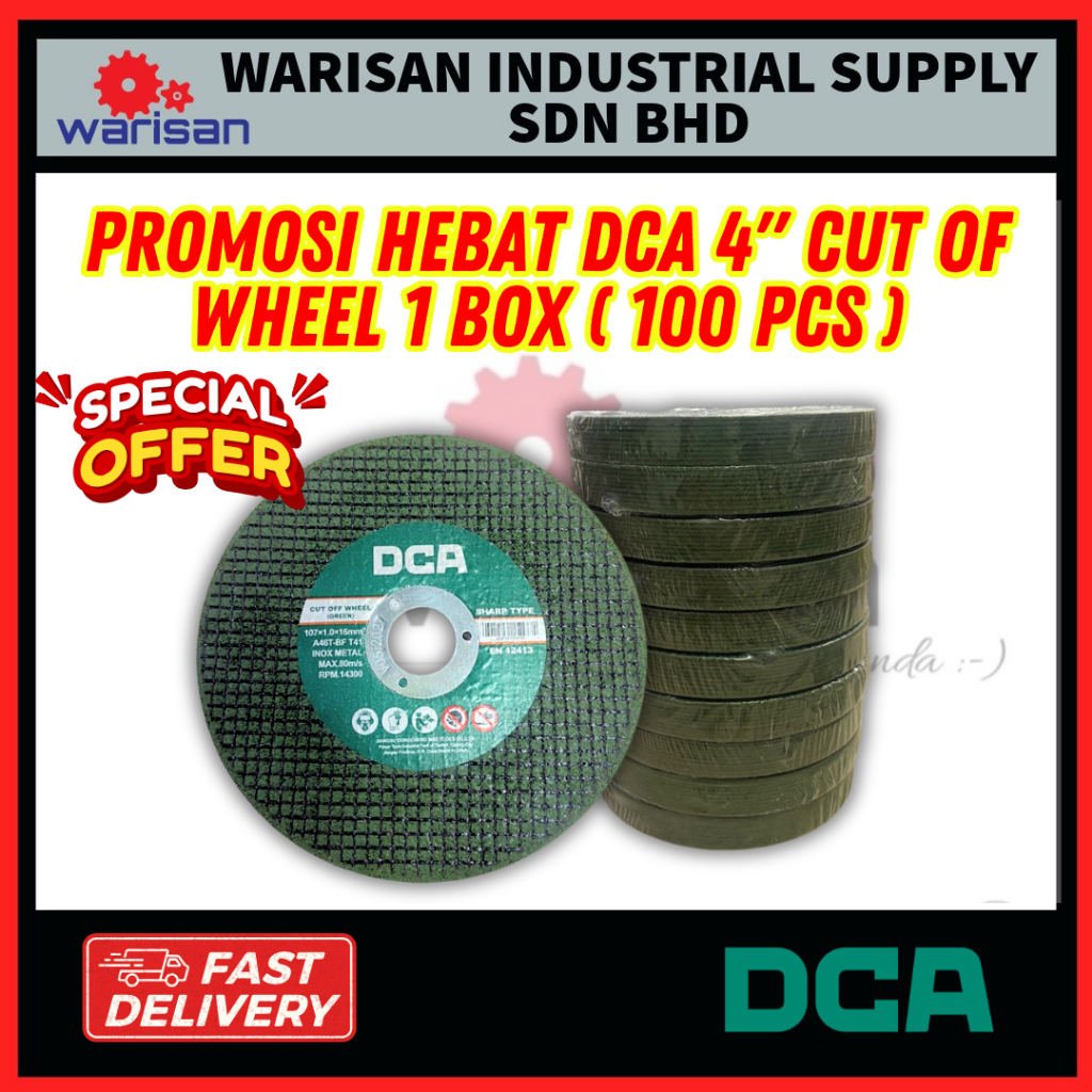 HOT DEAL DCA 4"X1.0 GREEN PRO CUT OFF WHEEL/CUTTING DISC | Shopee Malaysia
