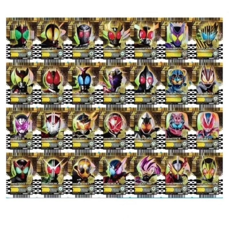 PREORDER NEW SET KO 28pcs Legend Rider Decade ver Chemy Cards Card Kad ...