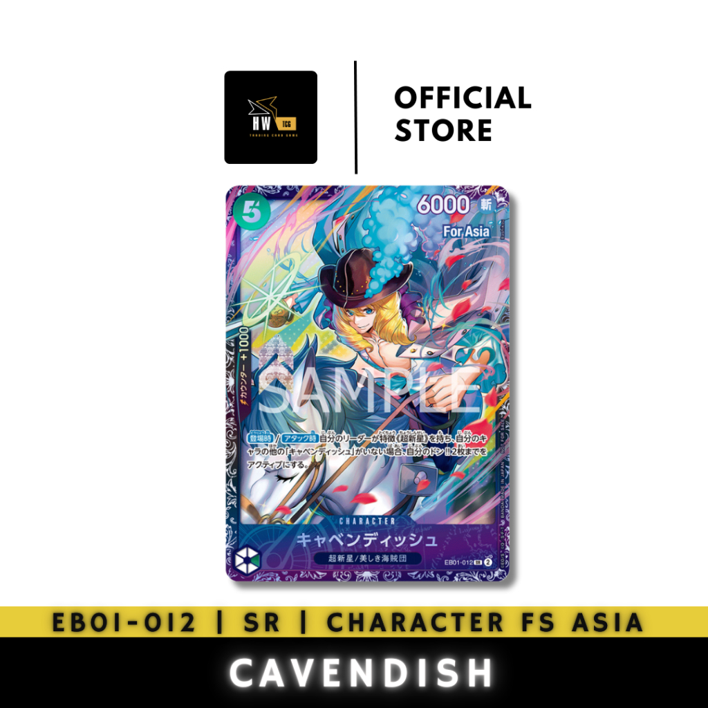 [HWTCG] ONE PIECE CARD GAME EB01-012 | SR | CHARACTER FS ASIA Cavendish JP | Shopee Malaysia