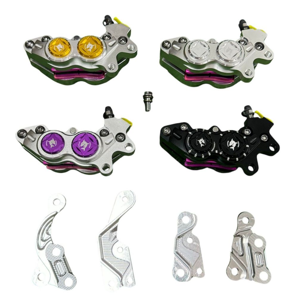 CALIPER CNC THAILOOK & 4POT (BIG) SIAP BRACKET Y15Z WAVE125 LC135 ZX150 ...
