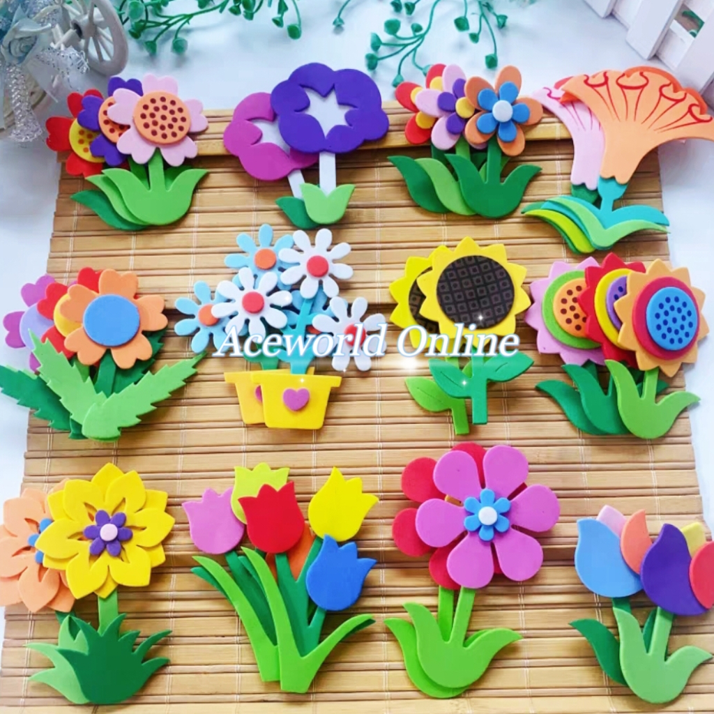 Eva DIY Shapes | Mix Color | Arts & Craft | Seni & Kraftangan | Shopee ...