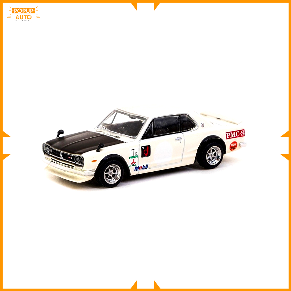 Tarmac Works Nissan Skyline 2000 GT-R (KPGC10) White T64G-043-WH2 Diecast Vehicles / Car Toy ...