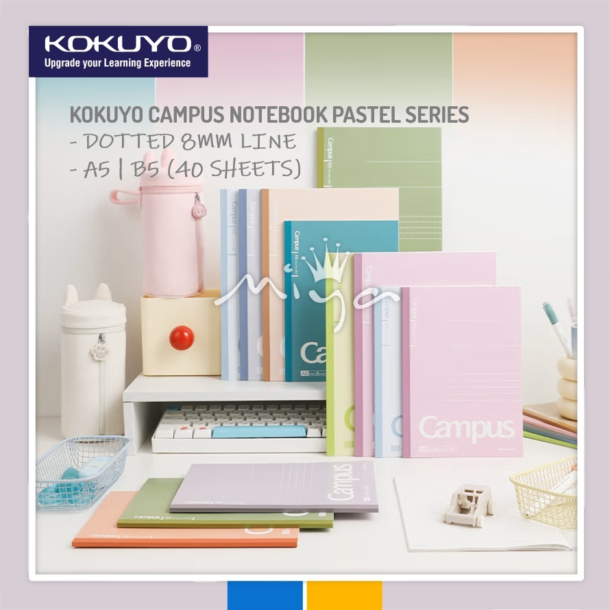 KOKUYO CAMPUS NOTEBOOK 40 SHEETS - DOTTED 8MM LINE - A5 / B5 | Shopee Malaysia