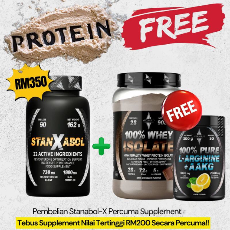 Stanabolx + Azgard Nutrition 100% Whey Isolate + L-Arginine & Aakg ...