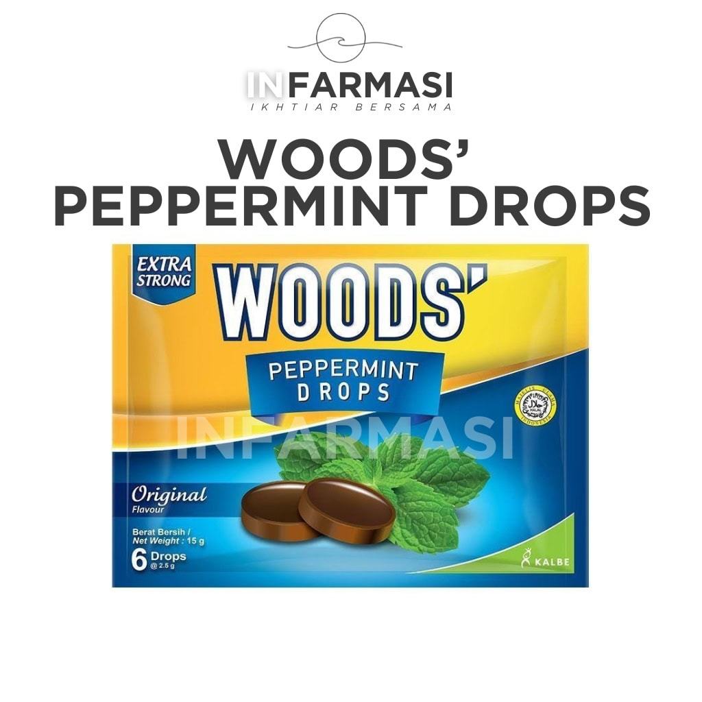 Woods' Peppermint Drops Extra Strong 6’s – Ubat Hisap Kulum Lega Sakit ...