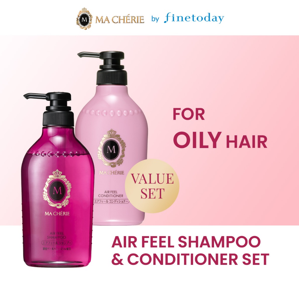 [Bundle] MA CHERIE Air Feel Shampoo & Conditioner Set 450ml (oily hair ...