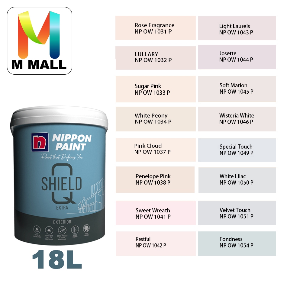 (1031-1054) 18L Nippon Paint Exterior Q-Shield Extra Timeless Off ...
