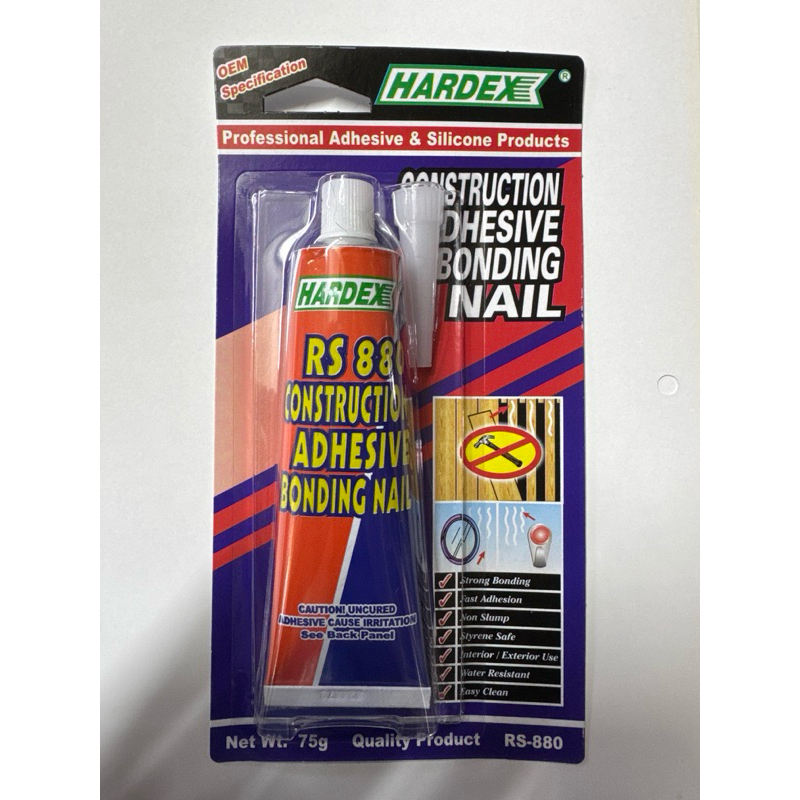 HARDEX RS-880 Construction Adhesive Bonding Nail | Shopee Malaysia